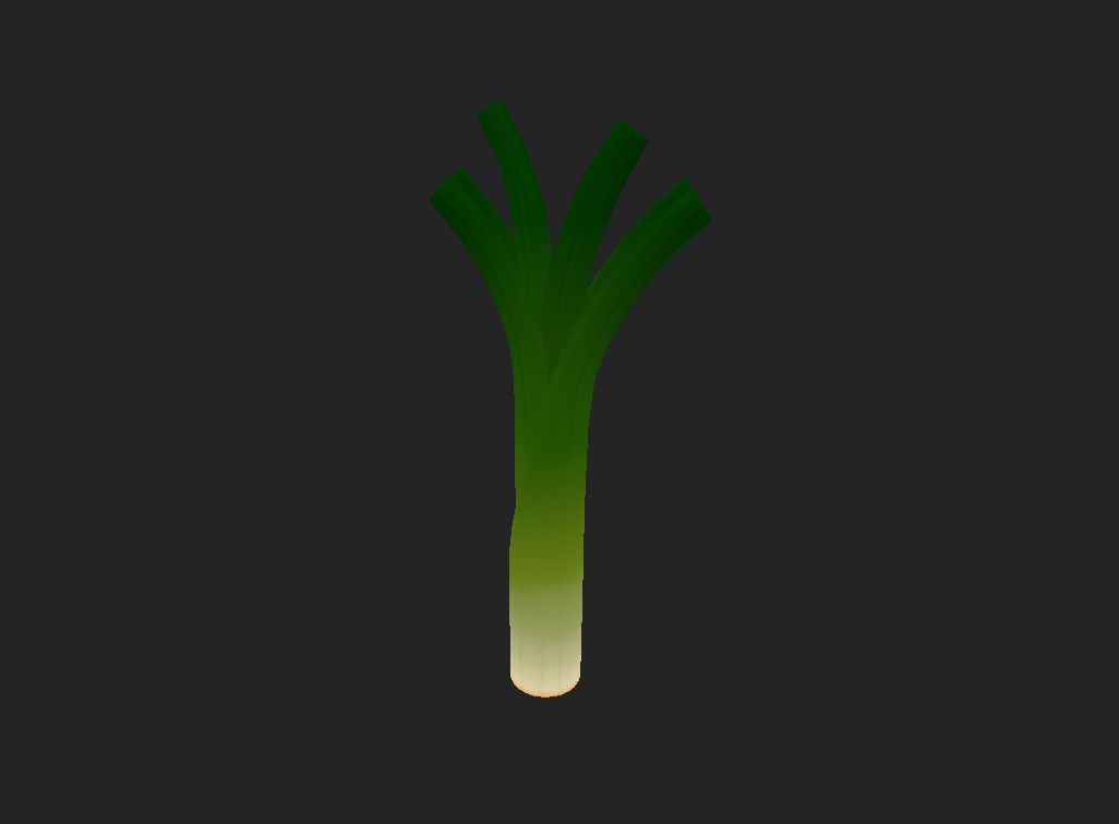 3D model Cartoon Leek VR / AR / low-poly | CGTrader