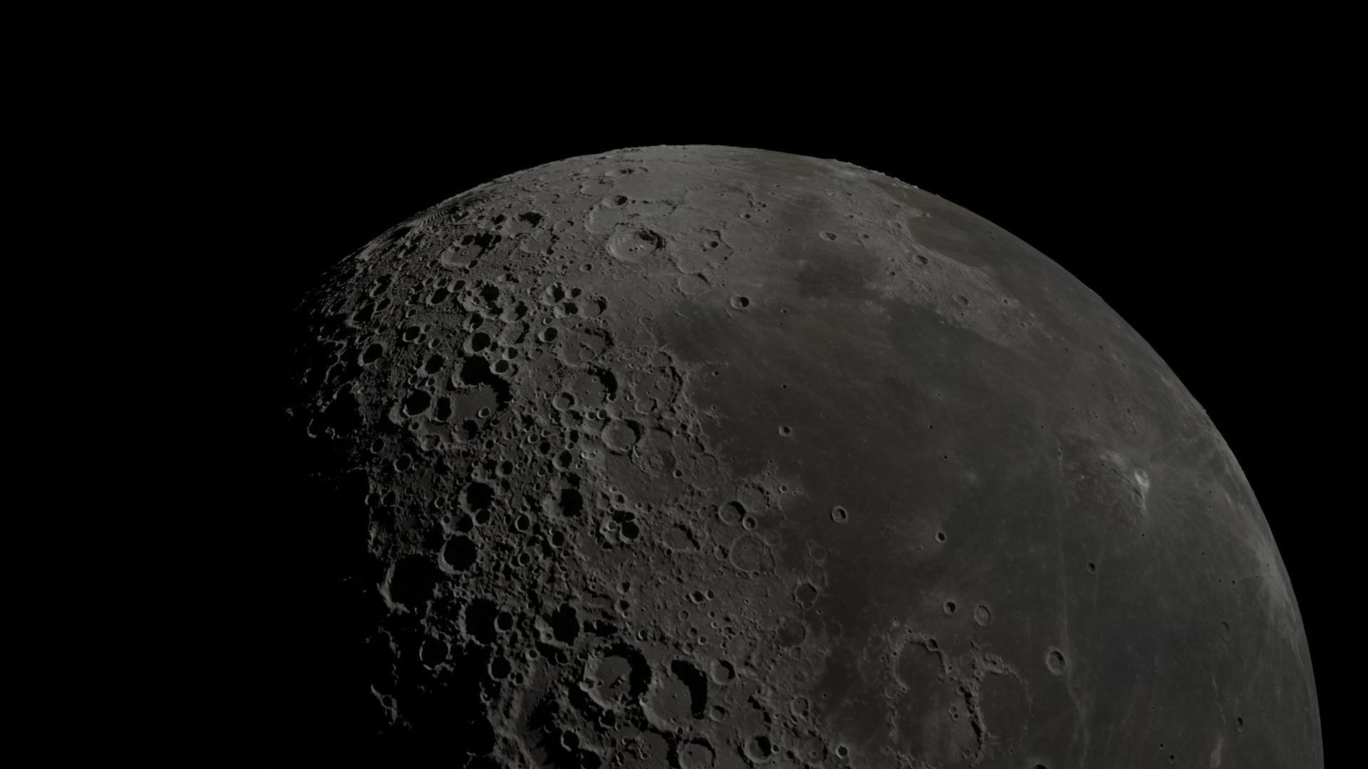 Photorealistic moon made in Blender 3D model | CGTrader