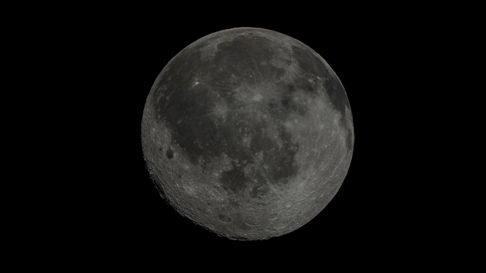 Photorealistic moon made in Blender 3D | CGTrader