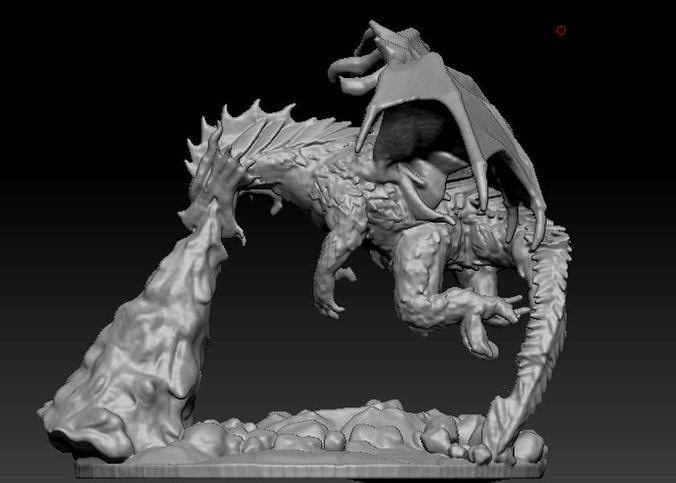Flying Dragon 3D model 3D printable | CGTrader