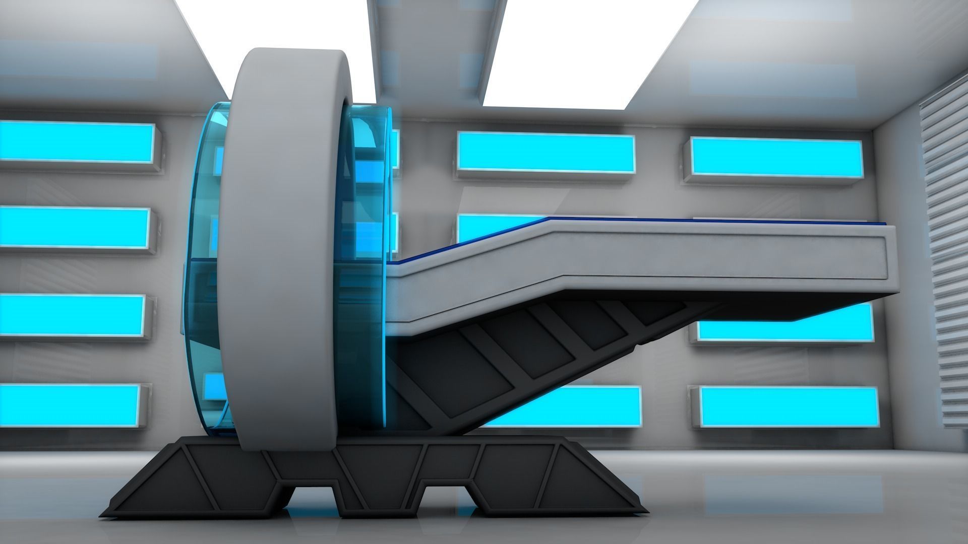 Sci Fi Medical Scanner 3D model | CGTrader