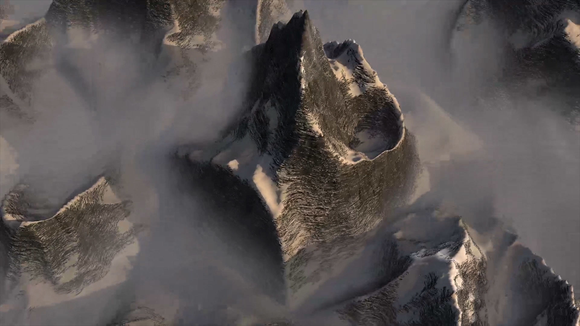 snowy mountain animation 3D model animated rigged | CGTrader