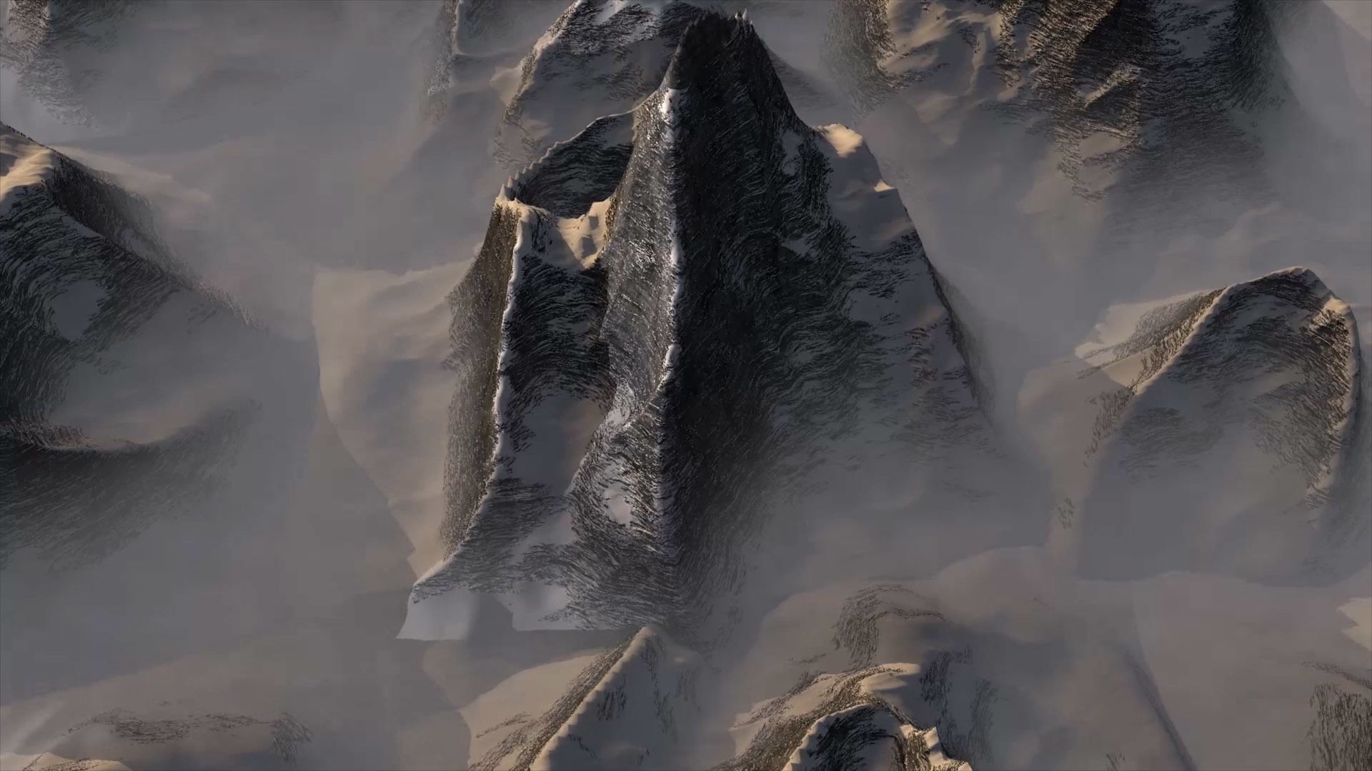 snowy mountain animation 3D model animated rigged | CGTrader