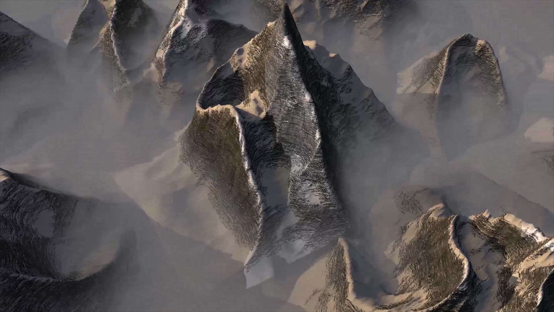 snowy mountain animation 3D model animated rigged | CGTrader