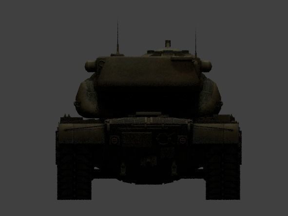 3D model 155mm Gun Heavy Tank T58 VR / AR / low-poly | CGTrader