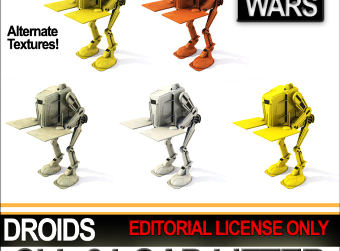 CLL 8 Load Lifter Droid Star Wars 3D Model OBJ 3DS C4D VUE | CGTrader.com