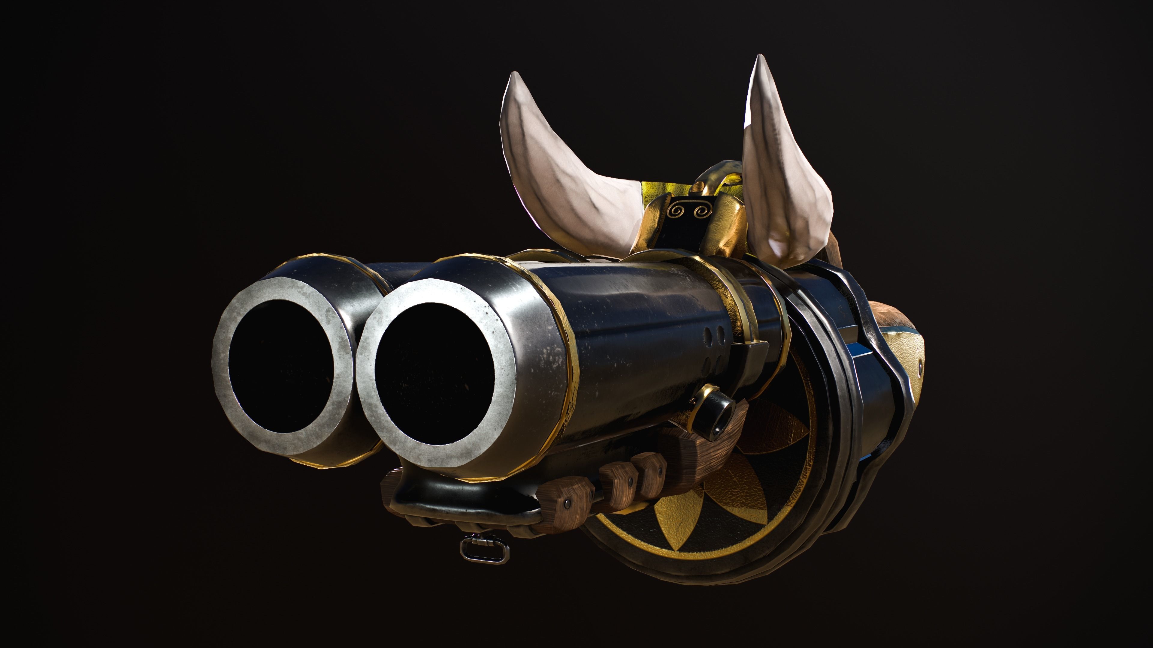 3D model Stylized Grenade launcher Game-ready VR / AR / low-poly | CGTrader