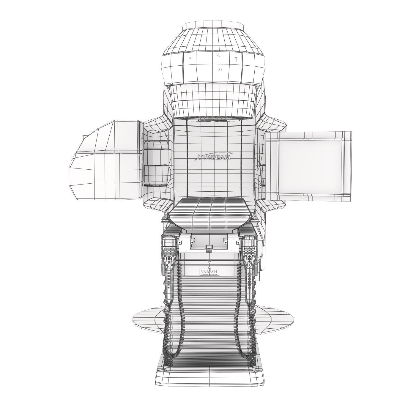 Varian Truebeam Linear Accelerator Radiotherapy system 3D model ...