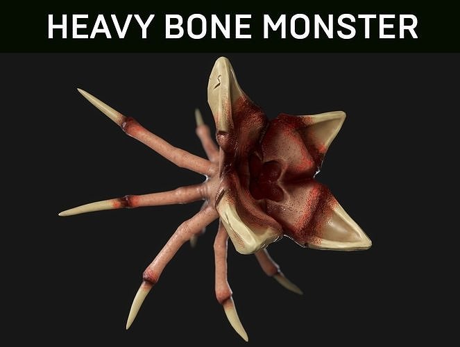 3D model Heavy Bone Monster VR / AR / low-poly rigged animated | CGTrader