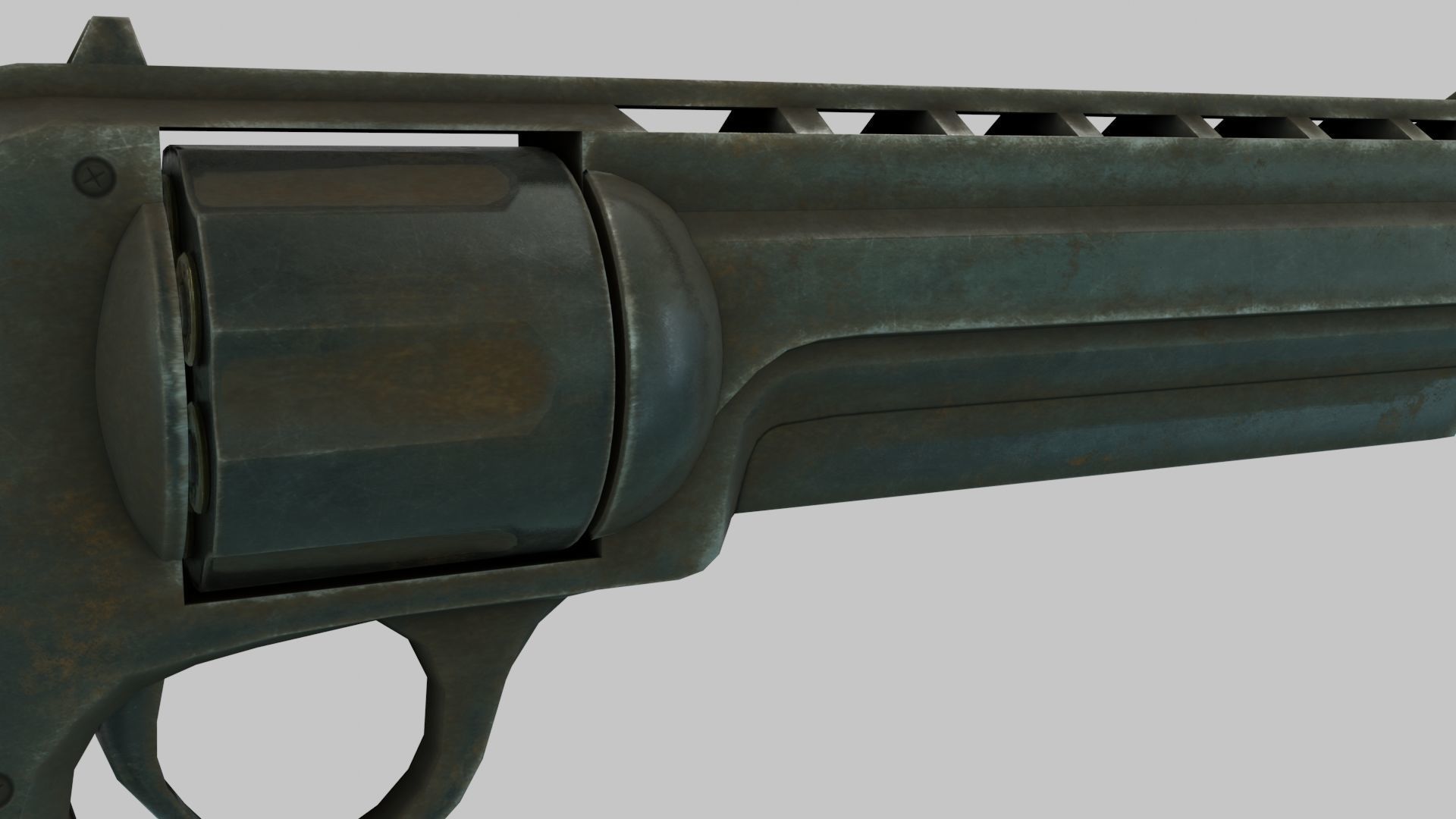 3D model Rigged Low Poly Revolver With PBR Materials and multiple skins ...