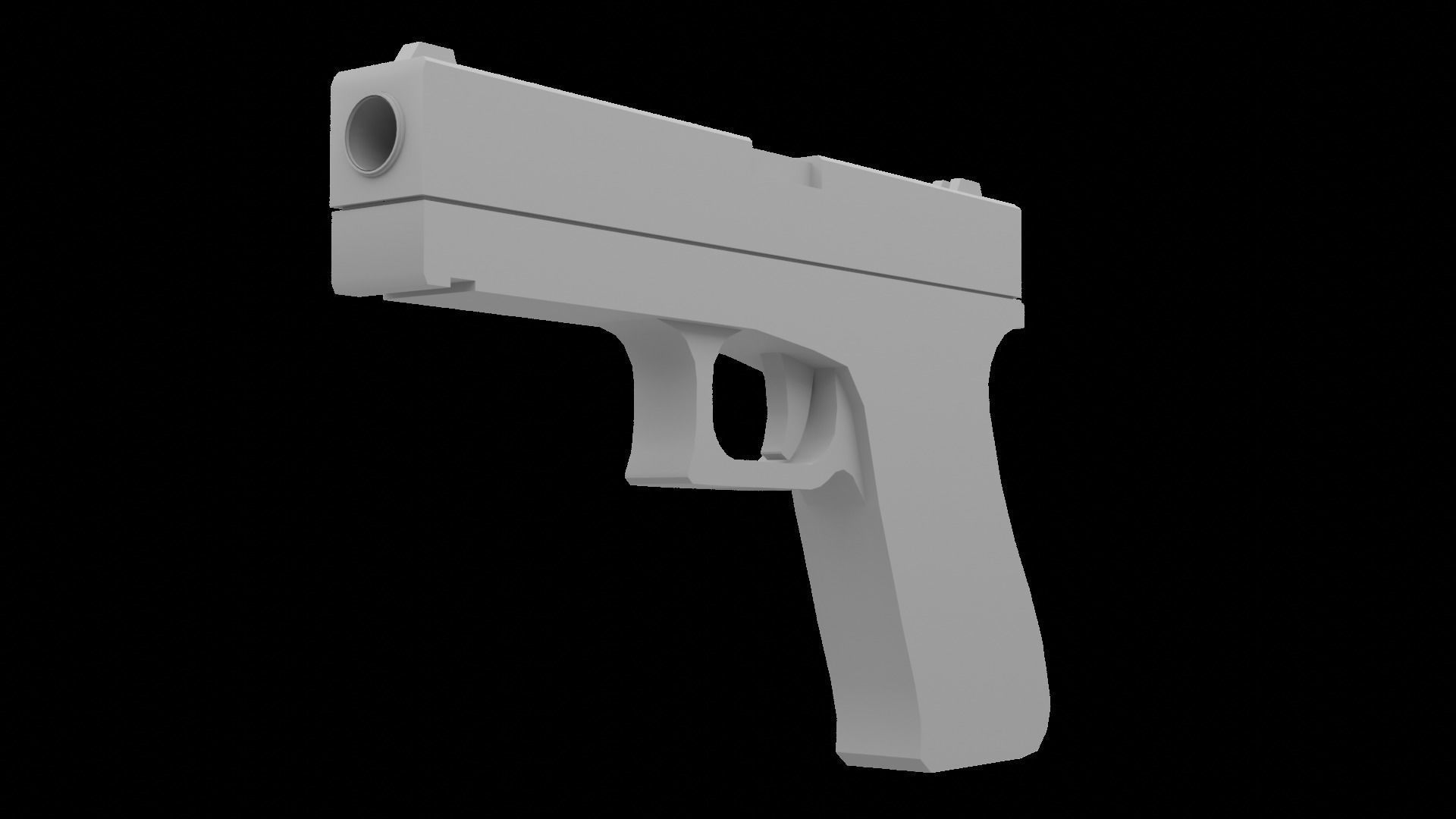 3D model Low Poly Glock VR / AR / low-poly | CGTrader