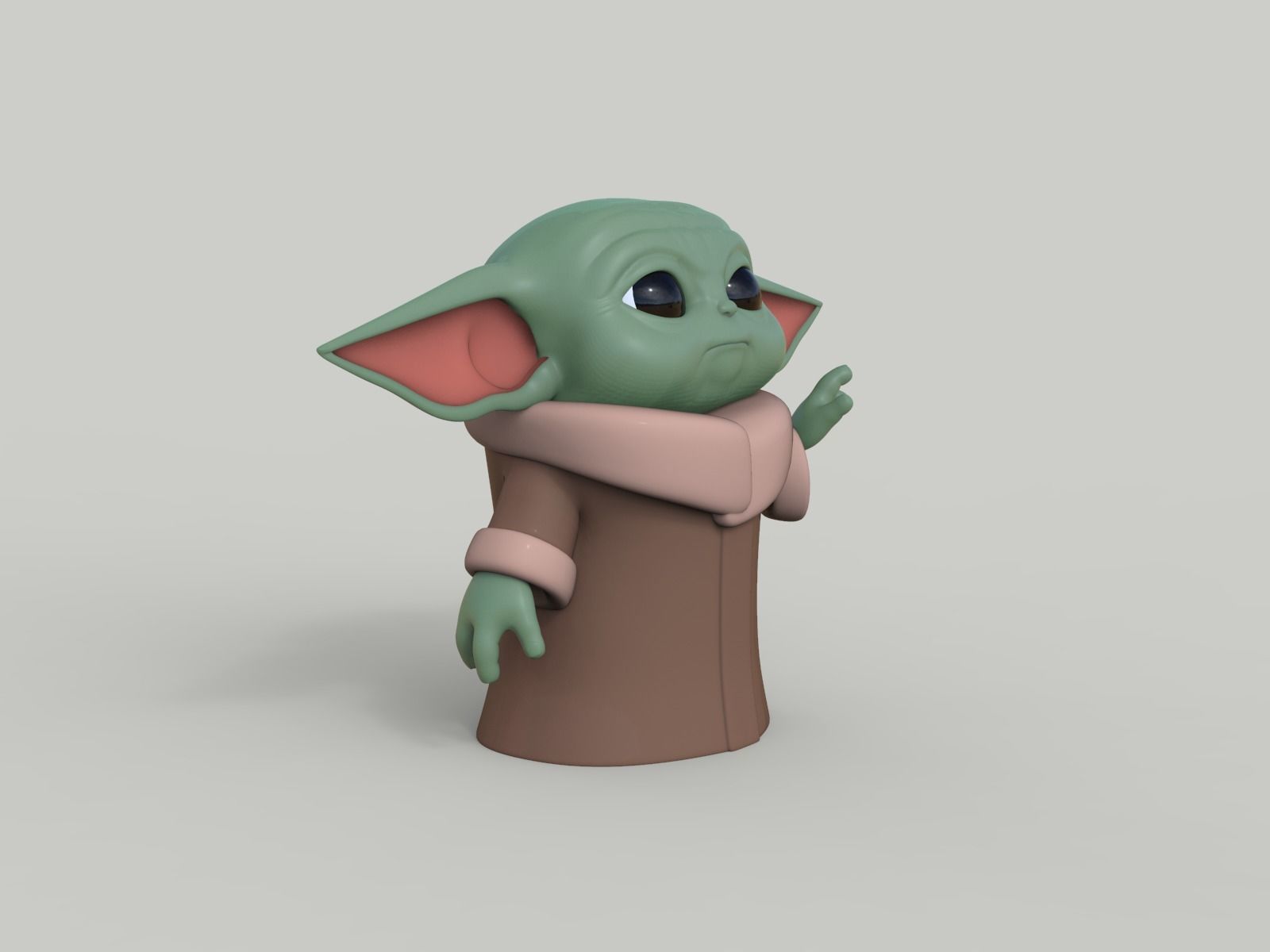baby yoda 3D model 3D printable | CGTrader