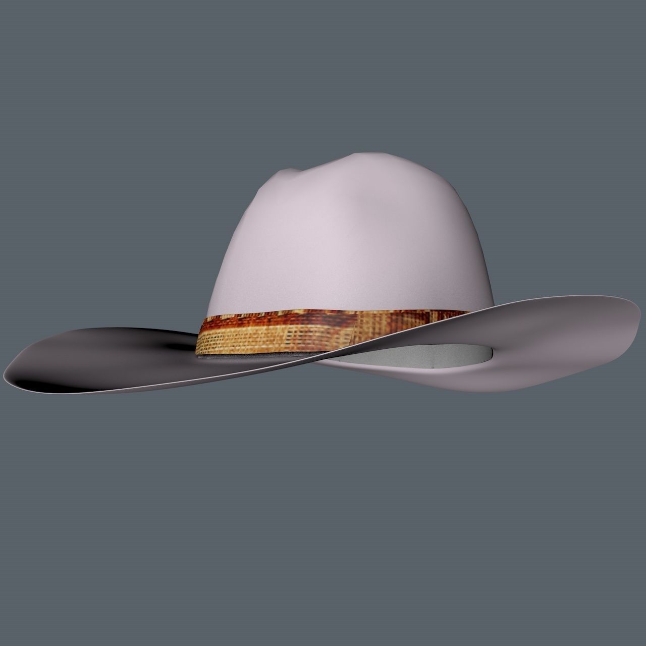 Stetson Style Western Hat 3D model | CGTrader