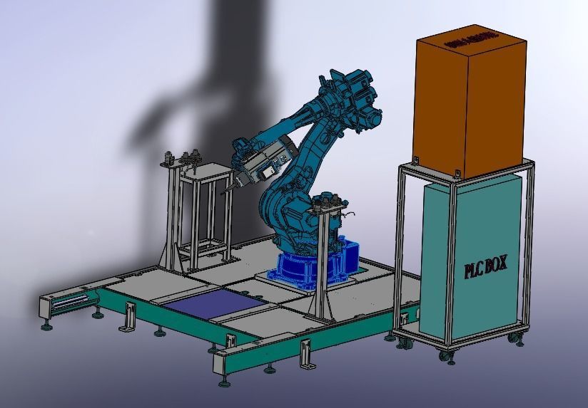 Six axis manipulator processing center 3D model | CGTrader