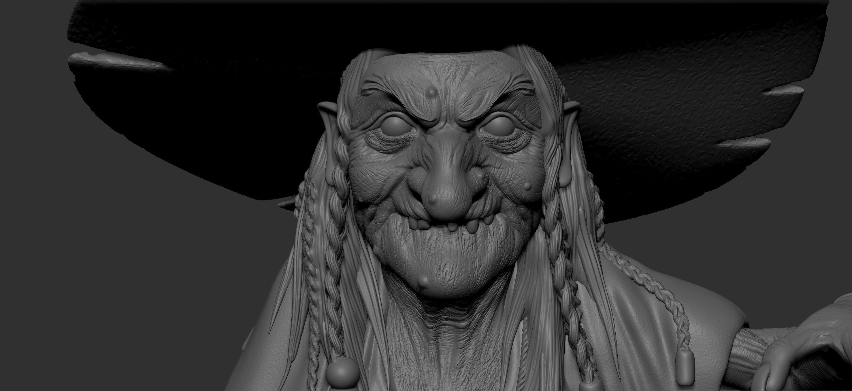 Witch free 3D model 3D printable | CGTrader