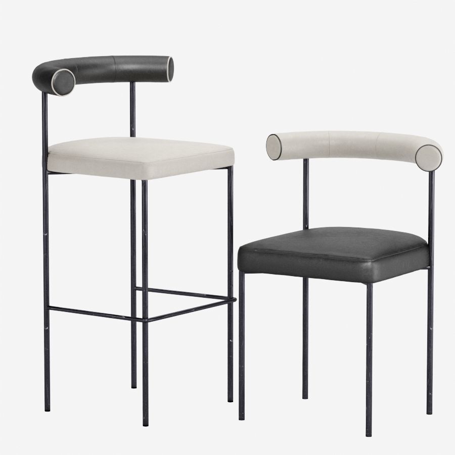 Kashmir simon james stool and chair 3D model | CGTrader
