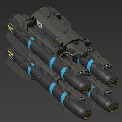 3D model Helfire Missile Launcher VR / AR / low-poly | CGTrader