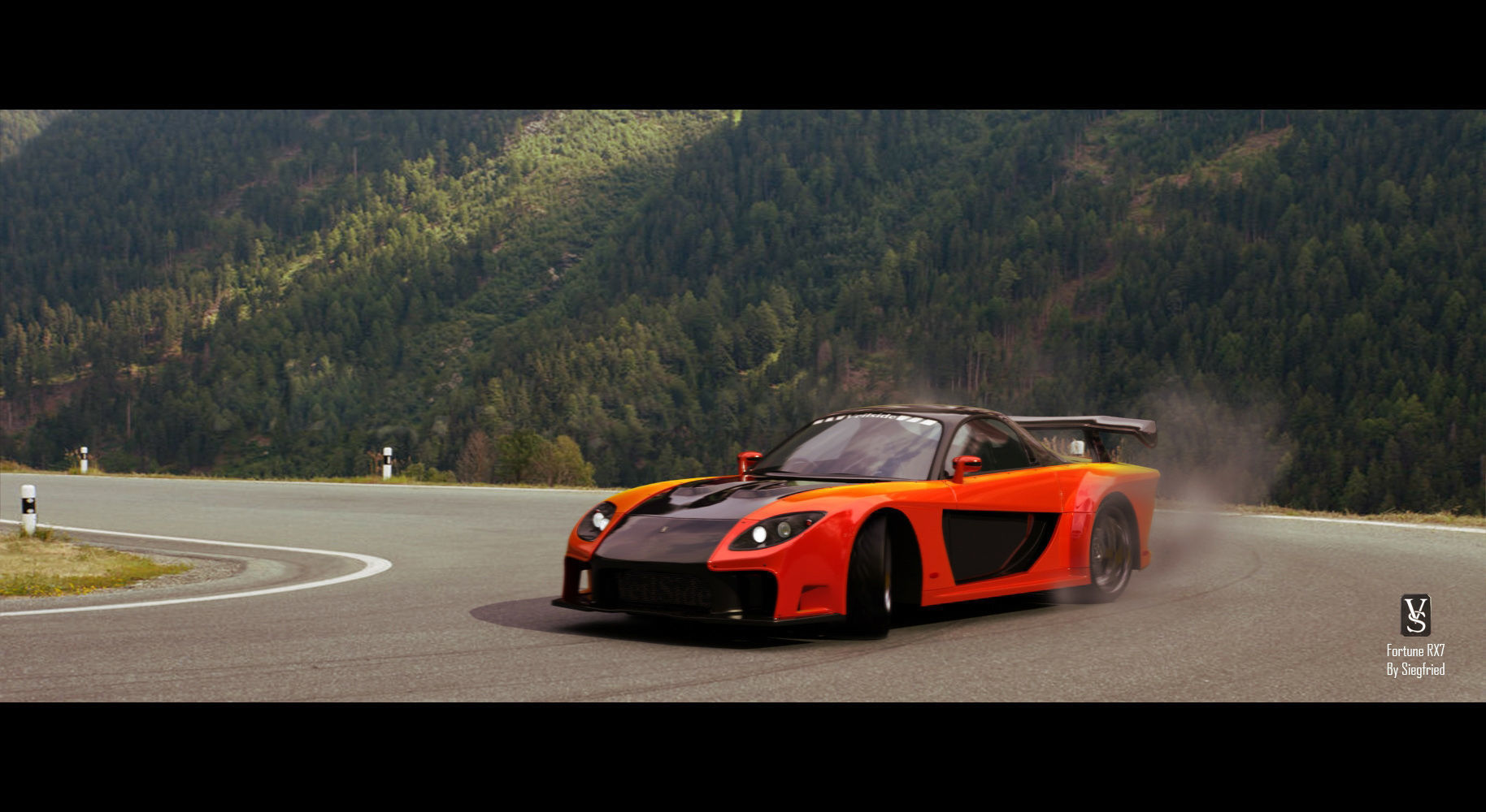 Veilside Fortune Mazda RX7 3D model | CGTrader