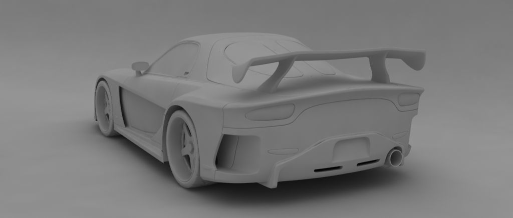 Veilside Fortune Mazda RX7 3D model | CGTrader