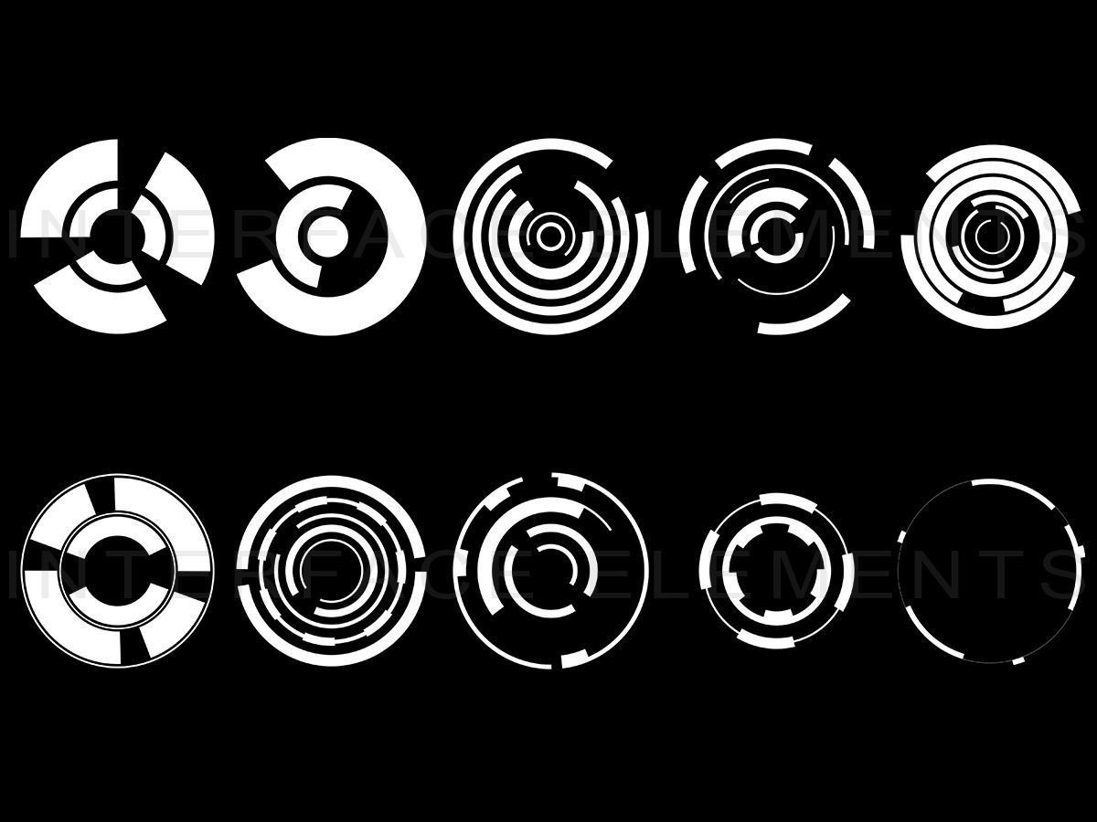 Sci-Fi Interface elements 3D model | CGTrader