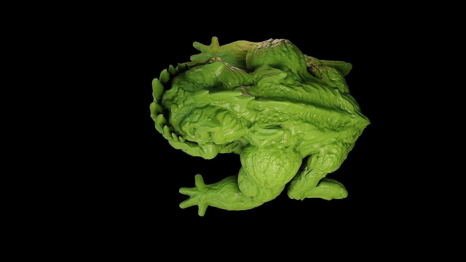 Fantasy dragon toad creature 3D model 3D printable | CGTrader