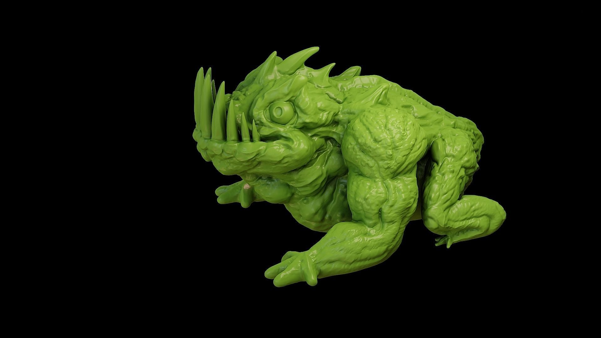 Fantasy dragon toad creature 3D model 3D printable | CGTrader