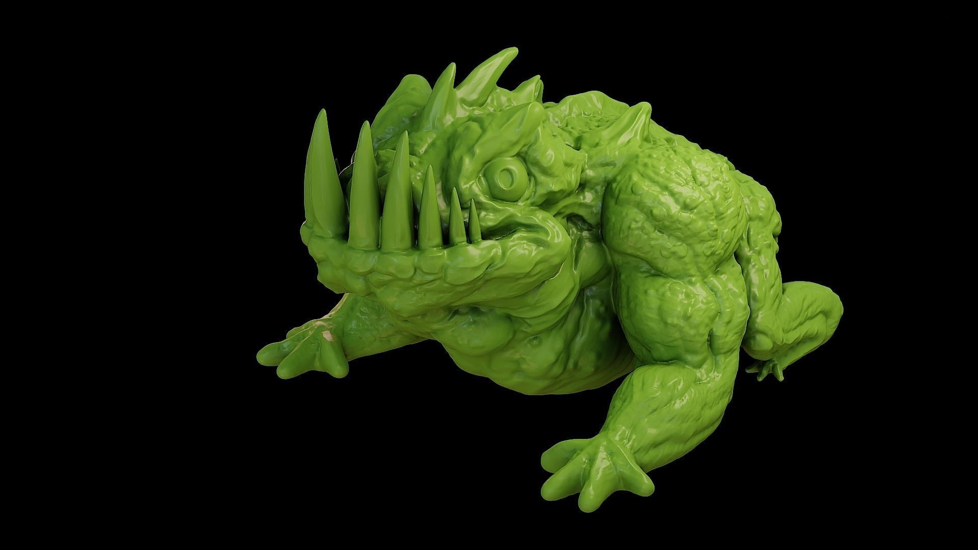 Fantasy dragon toad creature 3D model 3D printable | CGTrader