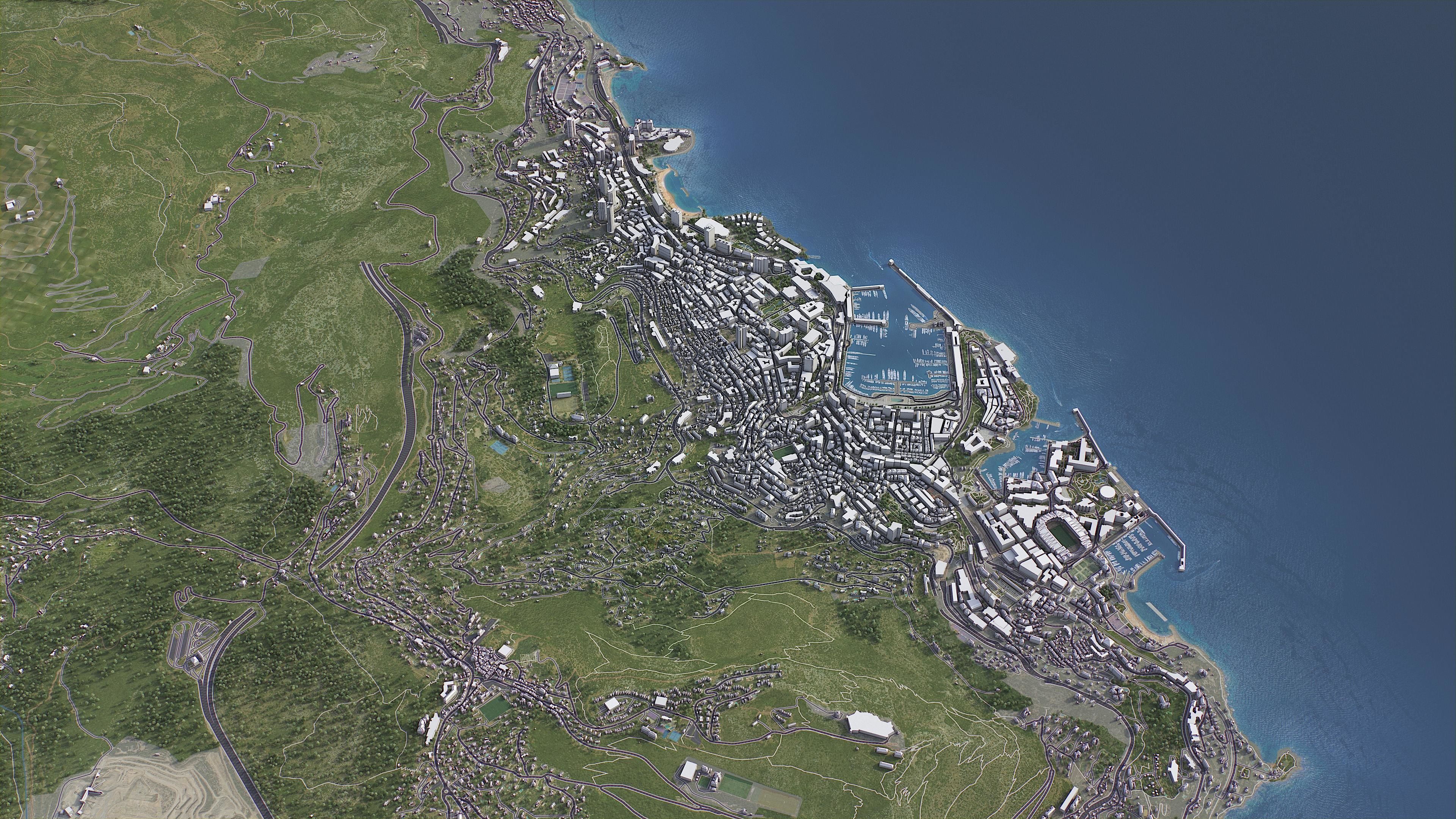 3D model Monaco full city VR / AR / low-poly | CGTrader