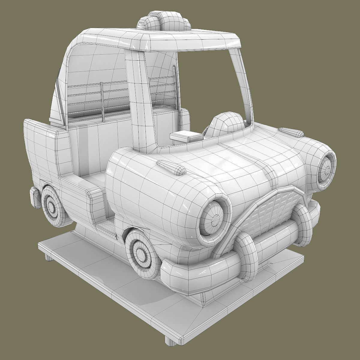 3D model Police Coin Operated Ride VR / AR / low-poly | CGTrader