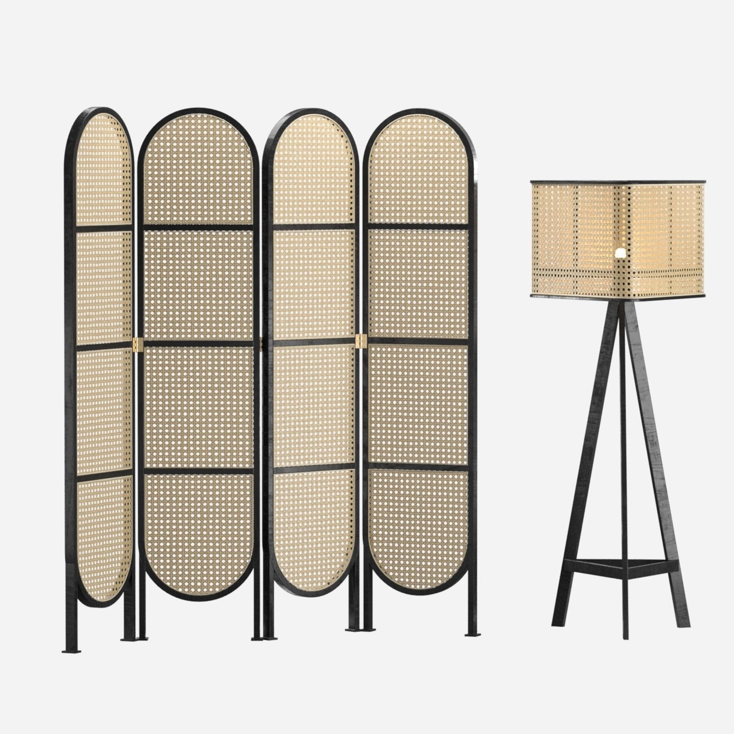 Cane Floor Lamp 3D model | CGTrader