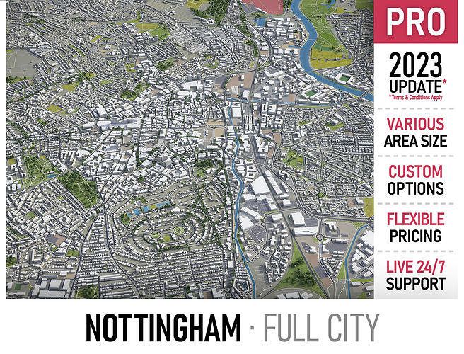 3D model Nottingham VR / AR / low-poly | CGTrader