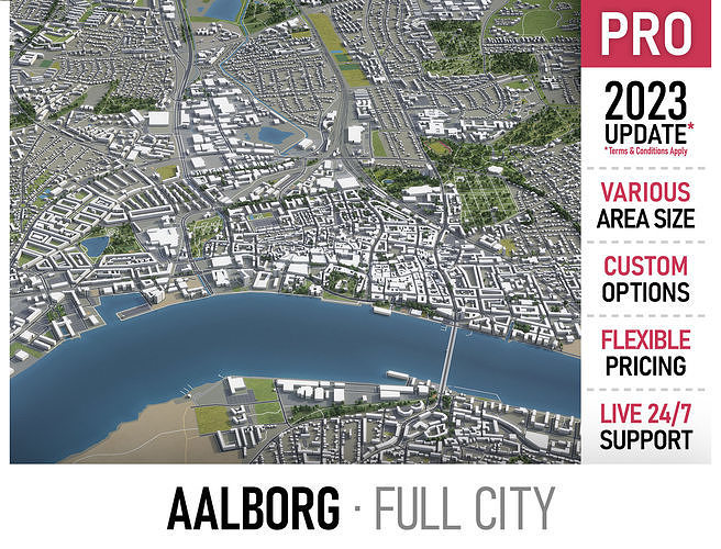 3D model Aalborg VR / AR / low-poly | CGTrader