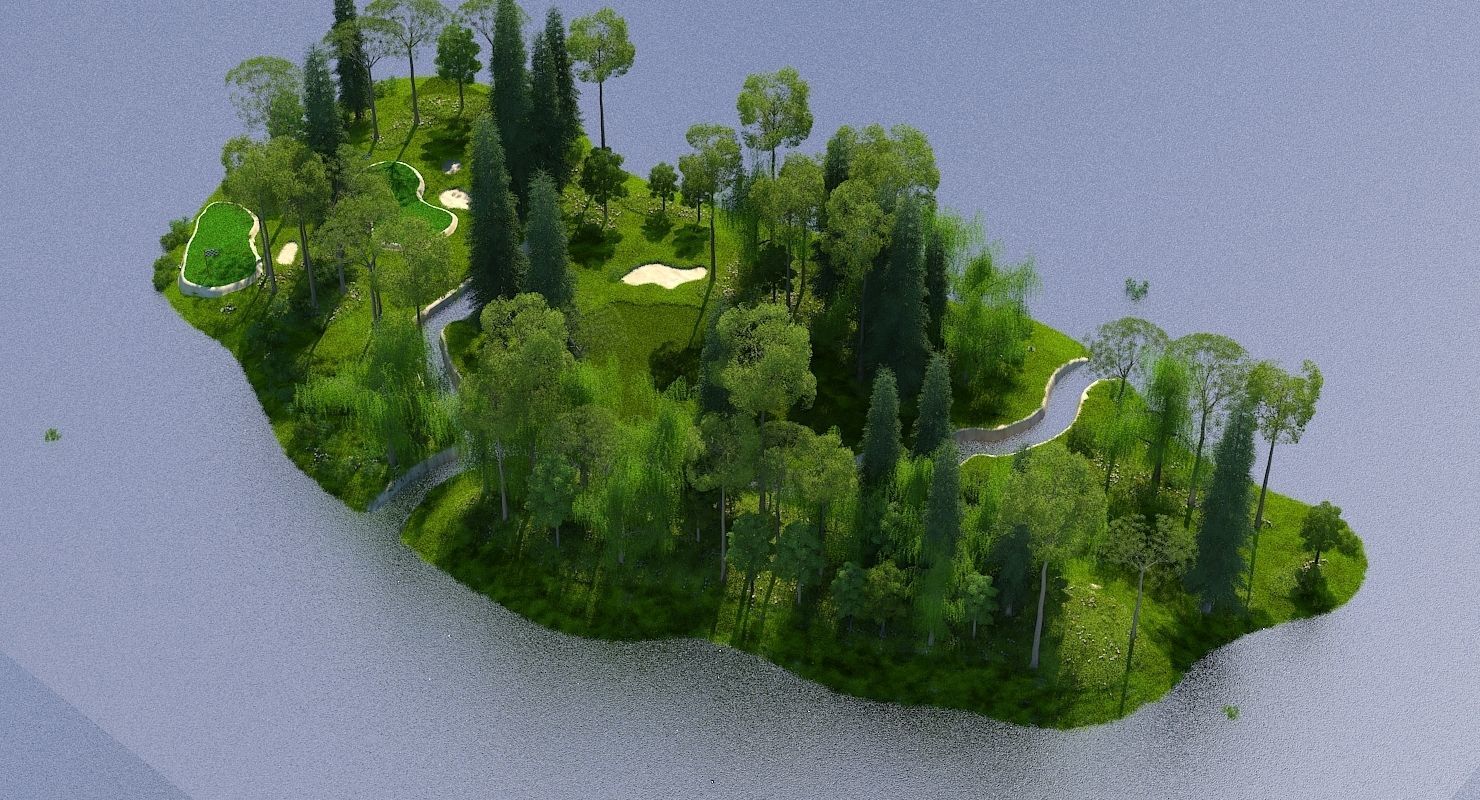 Golf Course 02 3D model | CGTrader