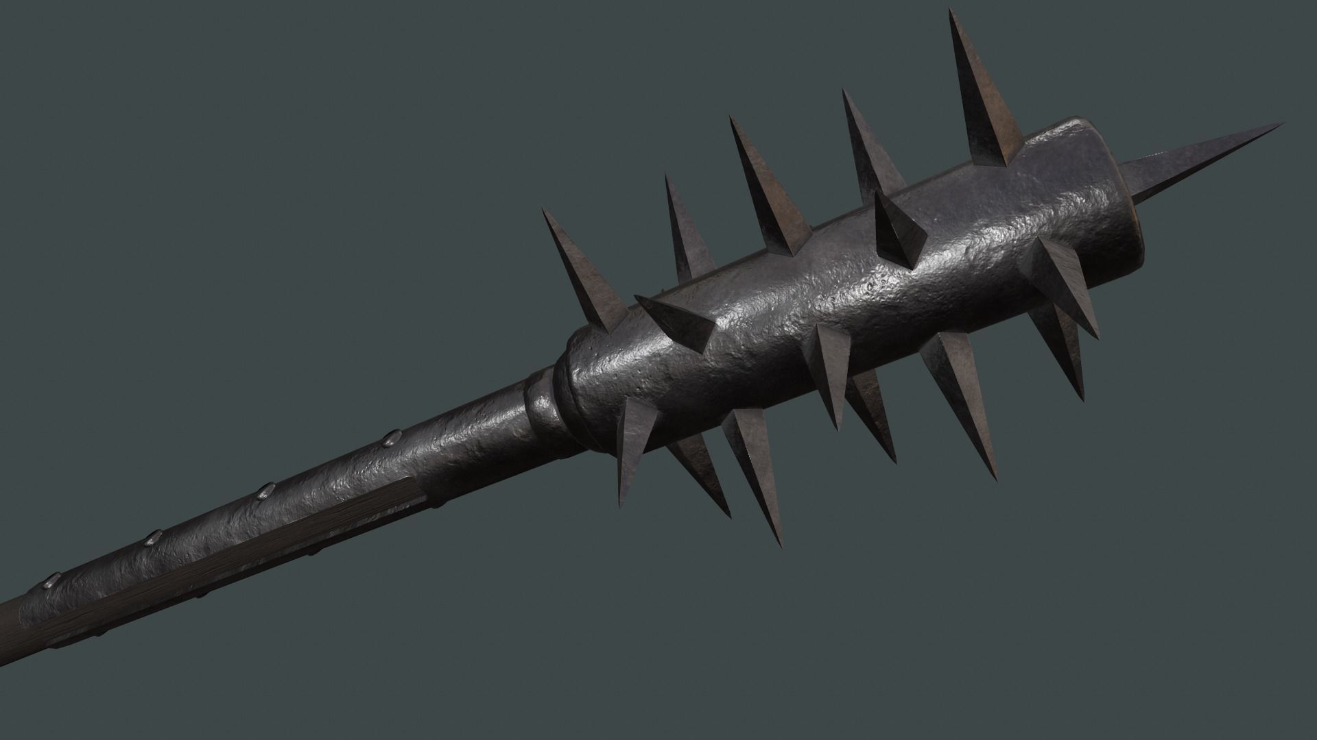 Spiked Mace free VR / AR / low-poly 3D model | CGTrader