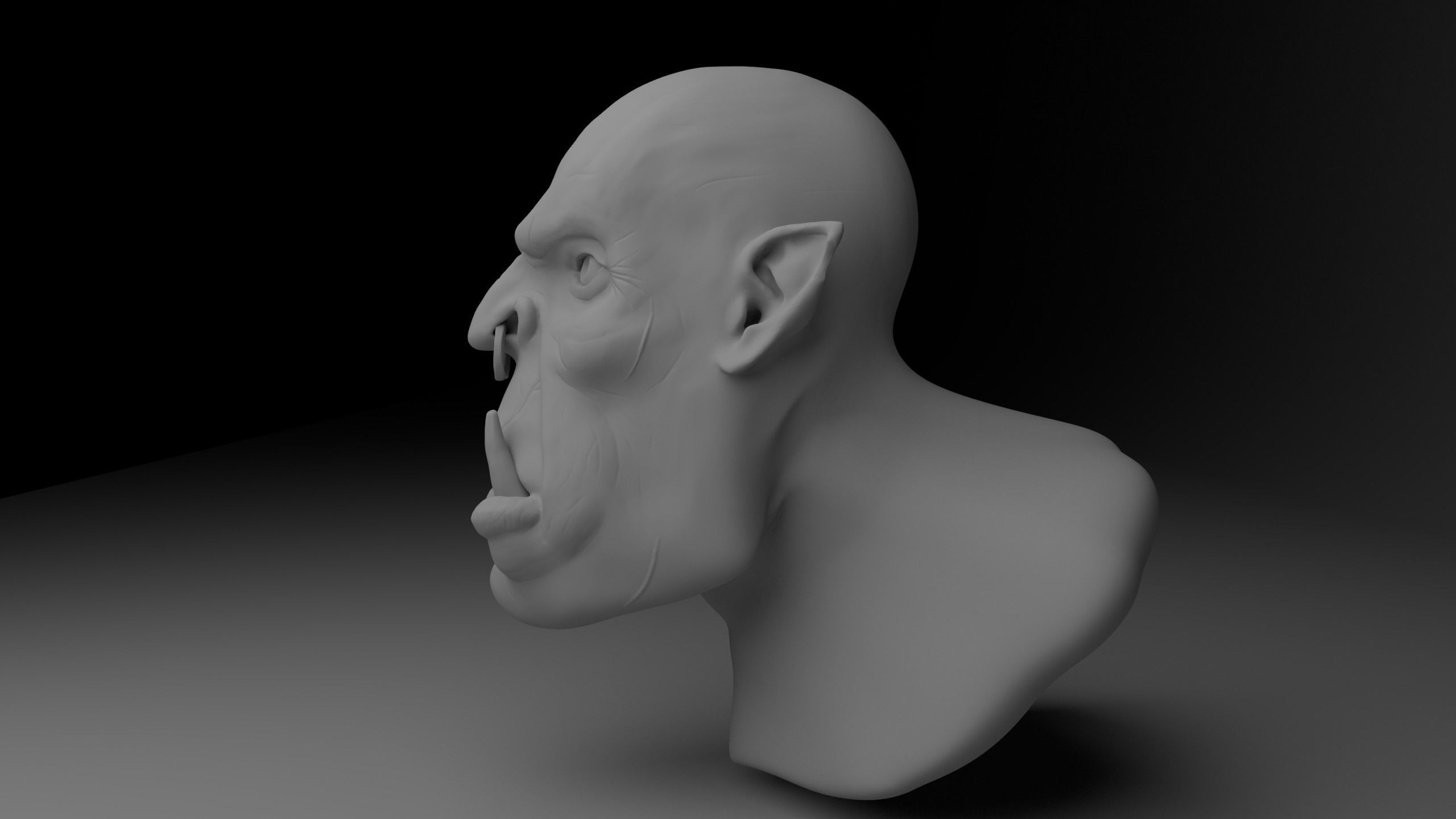 Orc head 3D model | CGTrader