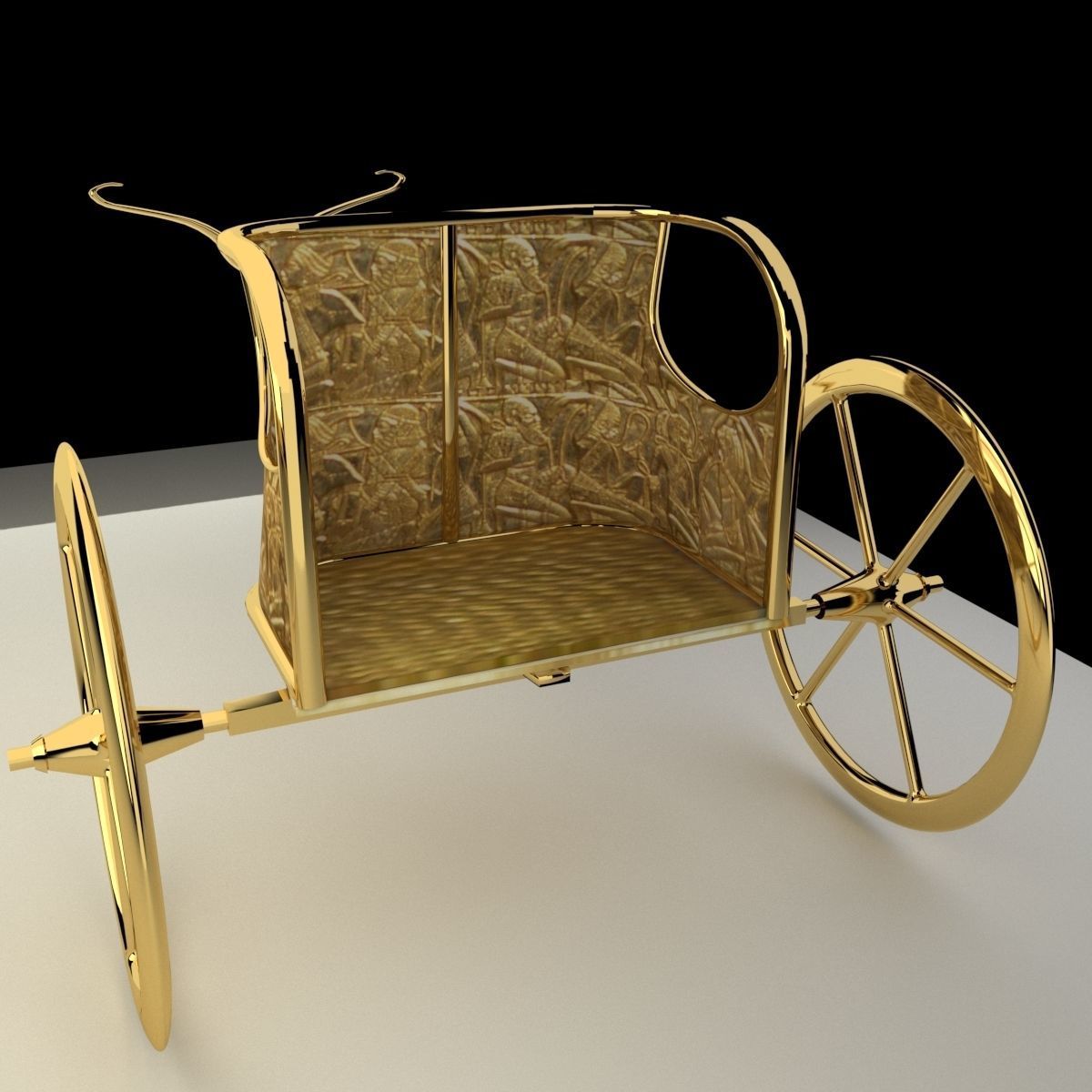 King Tut Chariot 3D model | CGTrader