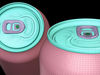Standard 330ml Beverage Can with Dense Water Drops 3D model | CGTrader