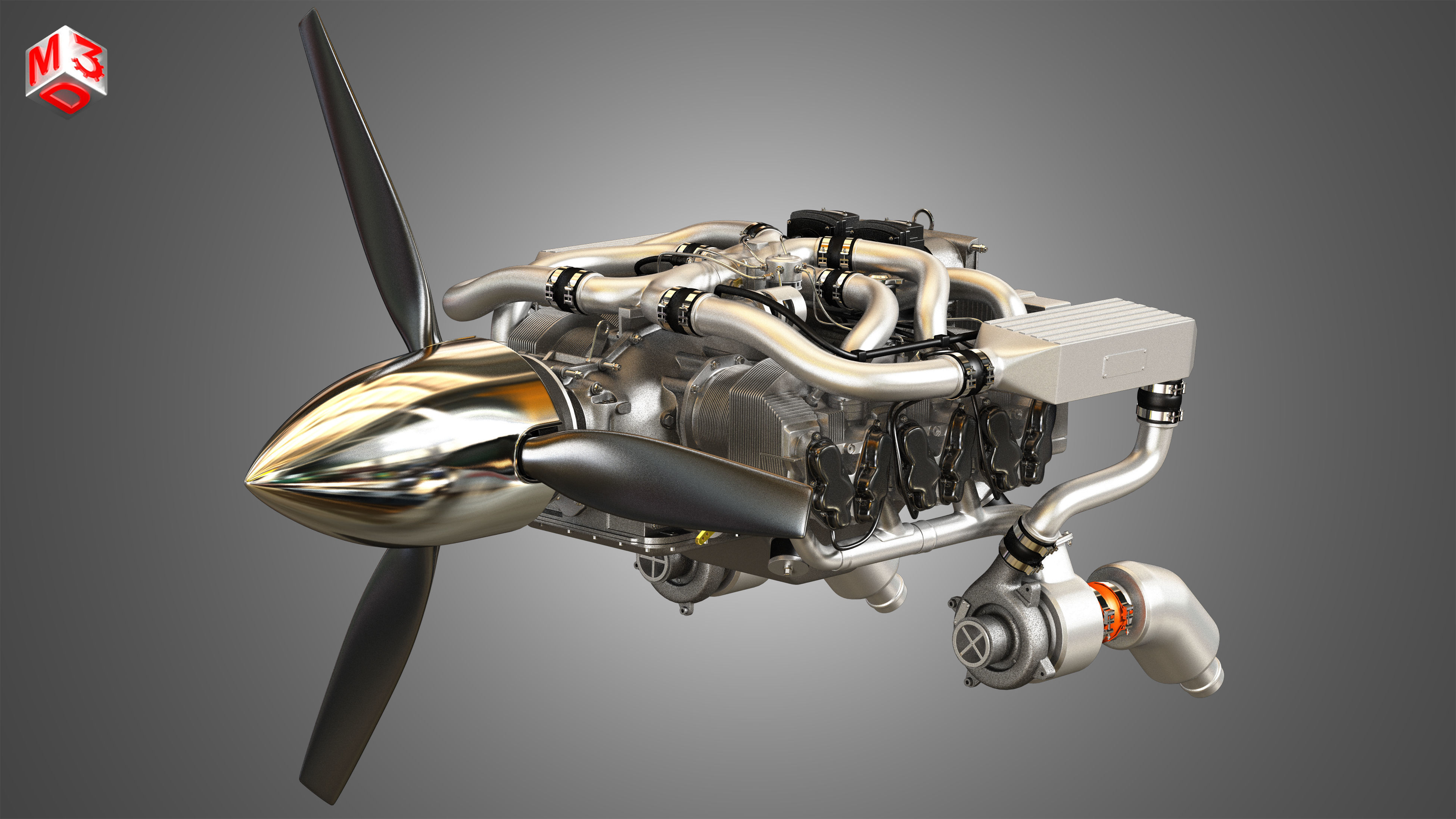 Continental IO 550 Aircraft Engine 3D model | CGTrader
