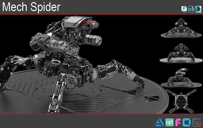 Mech Spider 3D model | CGTrader
