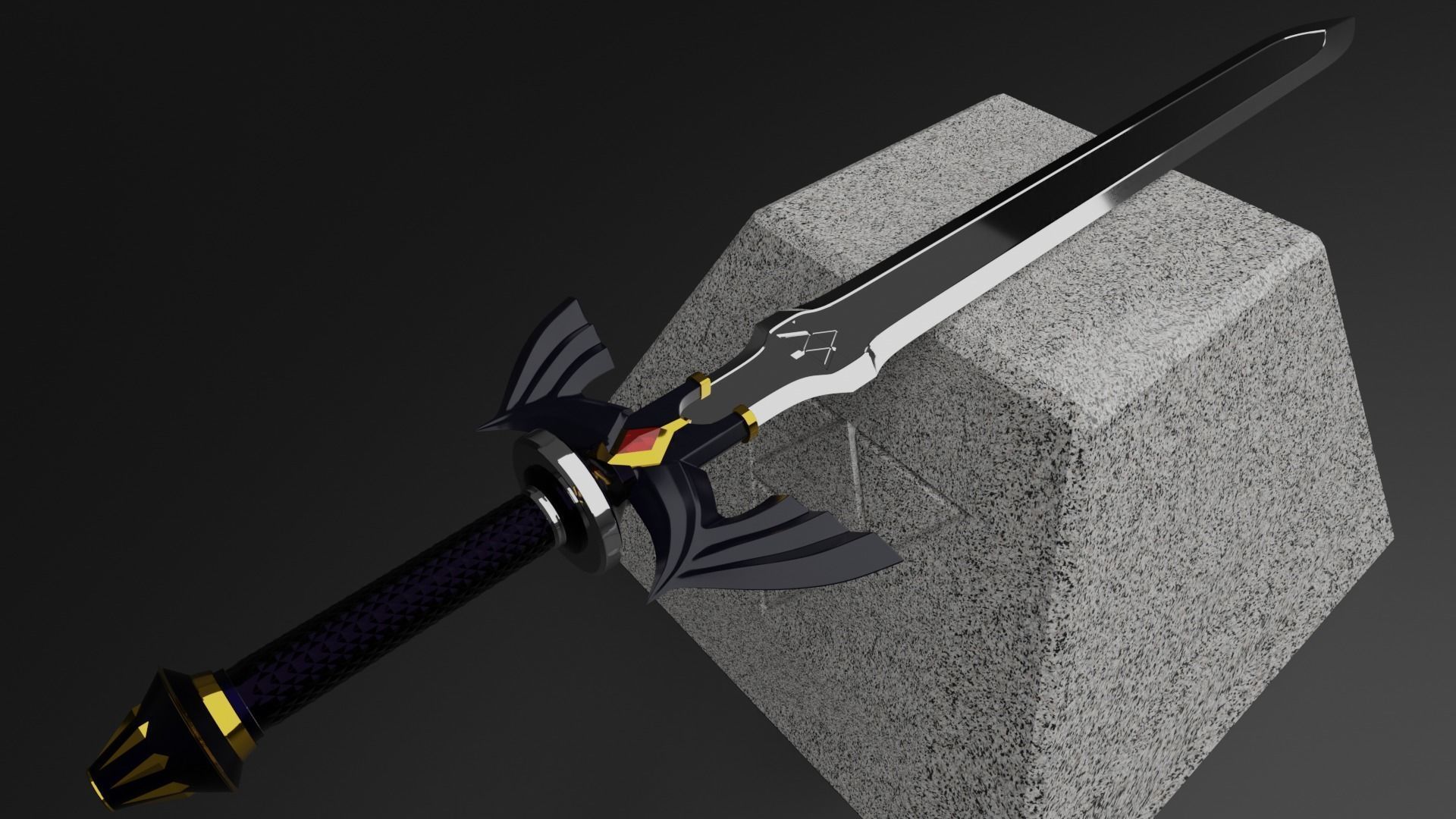 3D model Zelda master sword VR / AR / low-poly | CGTrader