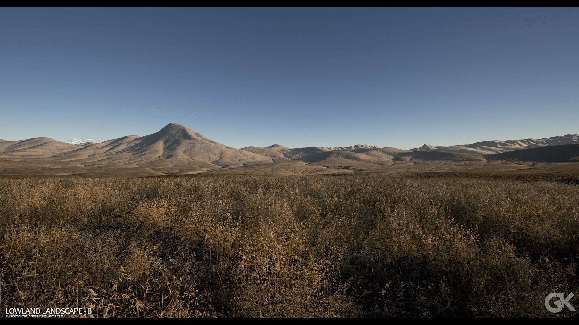 3D model Lowland Landscape - B VR / AR / low-poly | CGTrader