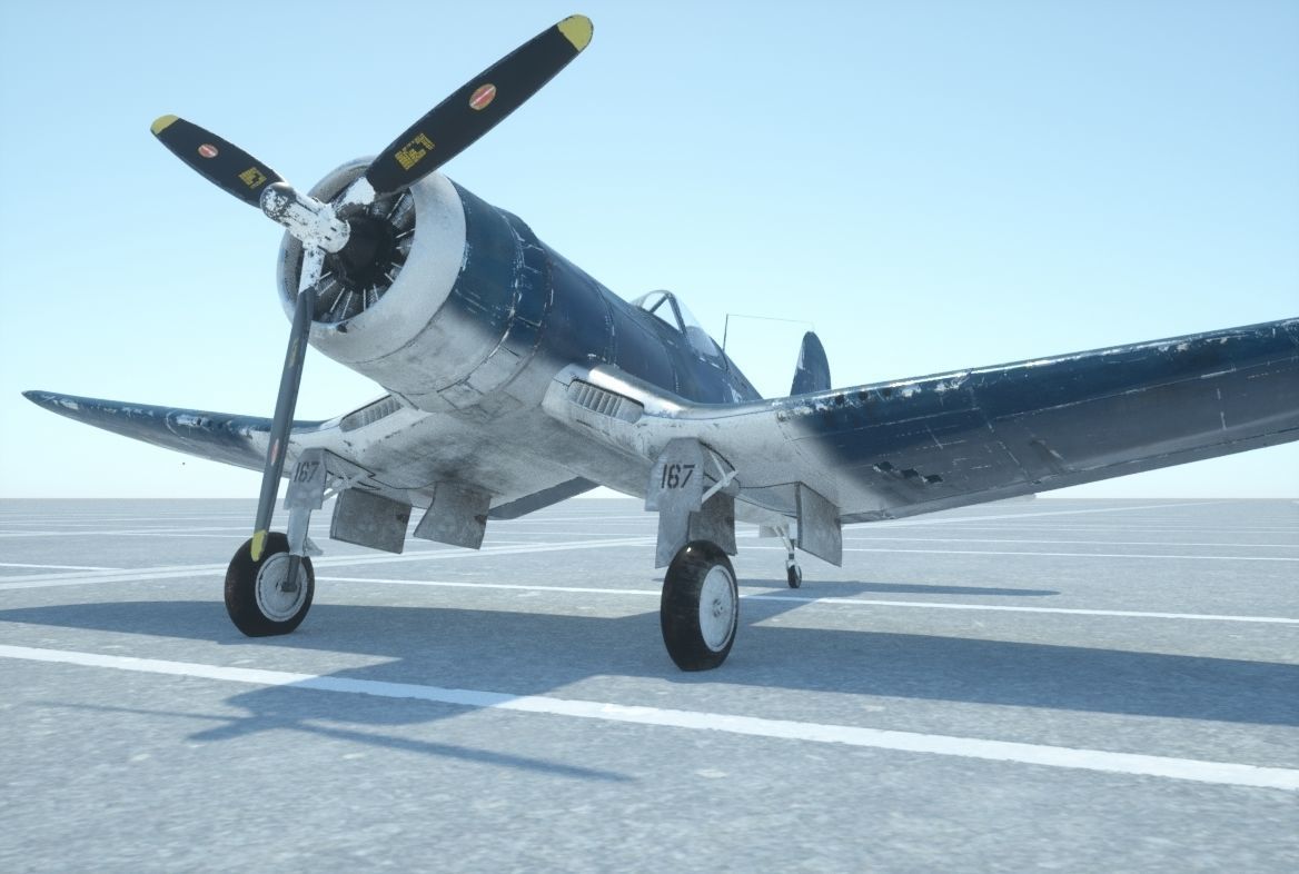 F4U Corsair 3D model | CGTrader