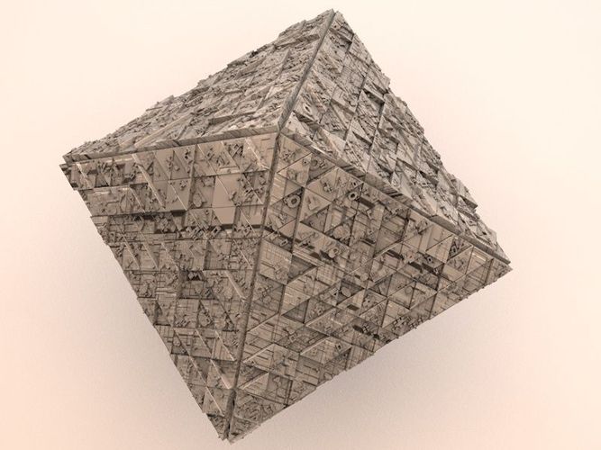Sci-Fi Shapes - The Diamond 3D Model .obj .3ds .fbx .c4d .dae ...