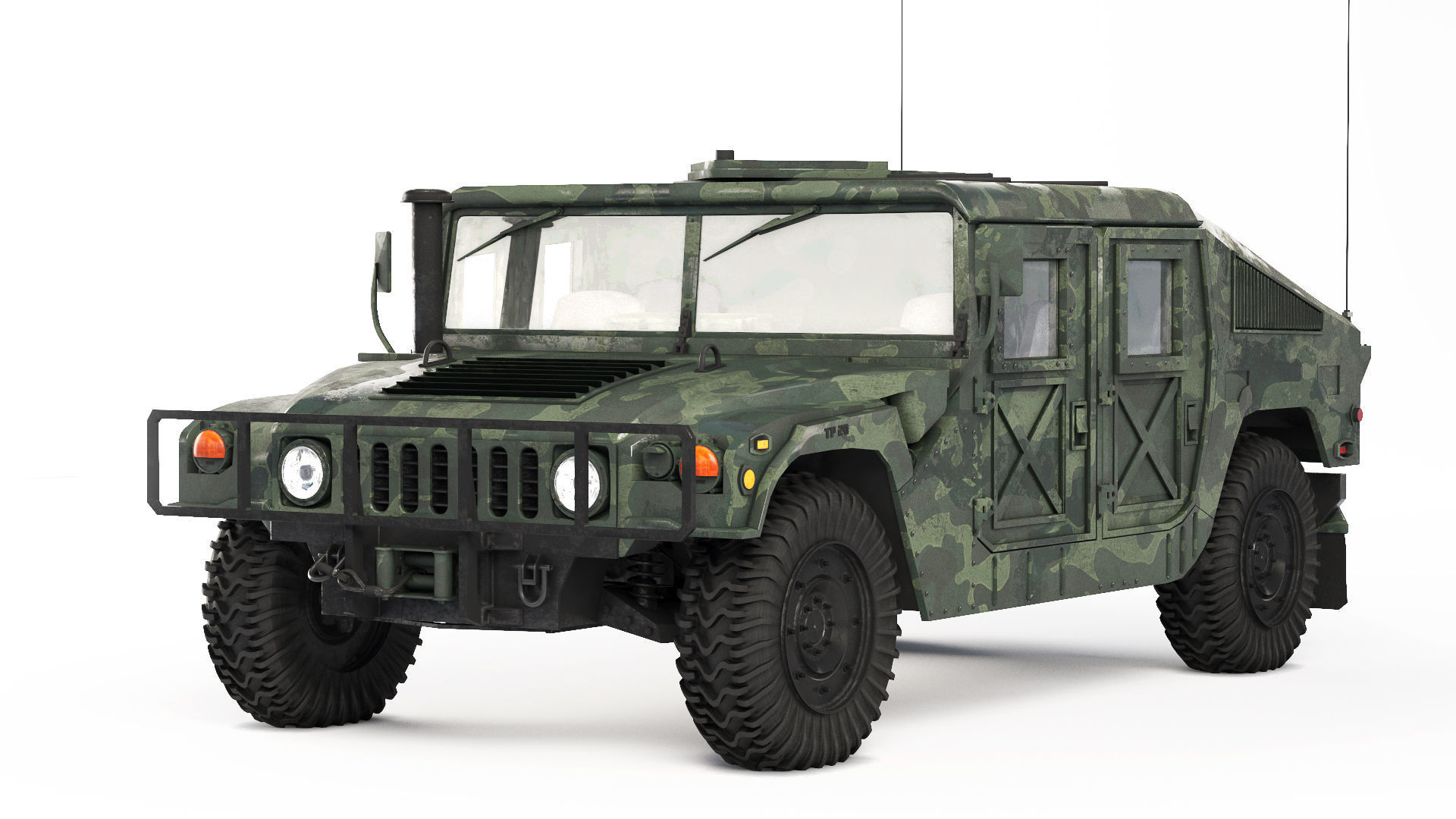 Humvee Military M1151 3D model | CGTrader