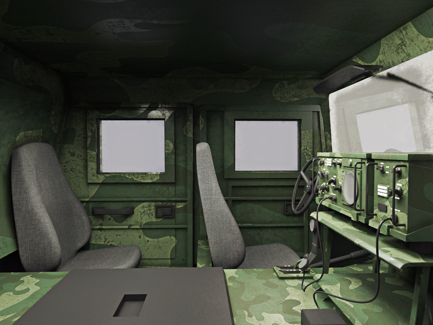 Humvee Military M1151 3D model | CGTrader