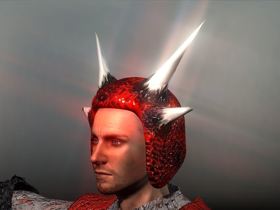 3D model Red Imp Dragon Helmet VR / AR / low-poly | CGTrader