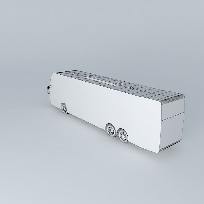 Buses bus with brazilian flag free 3D model | CGTrader