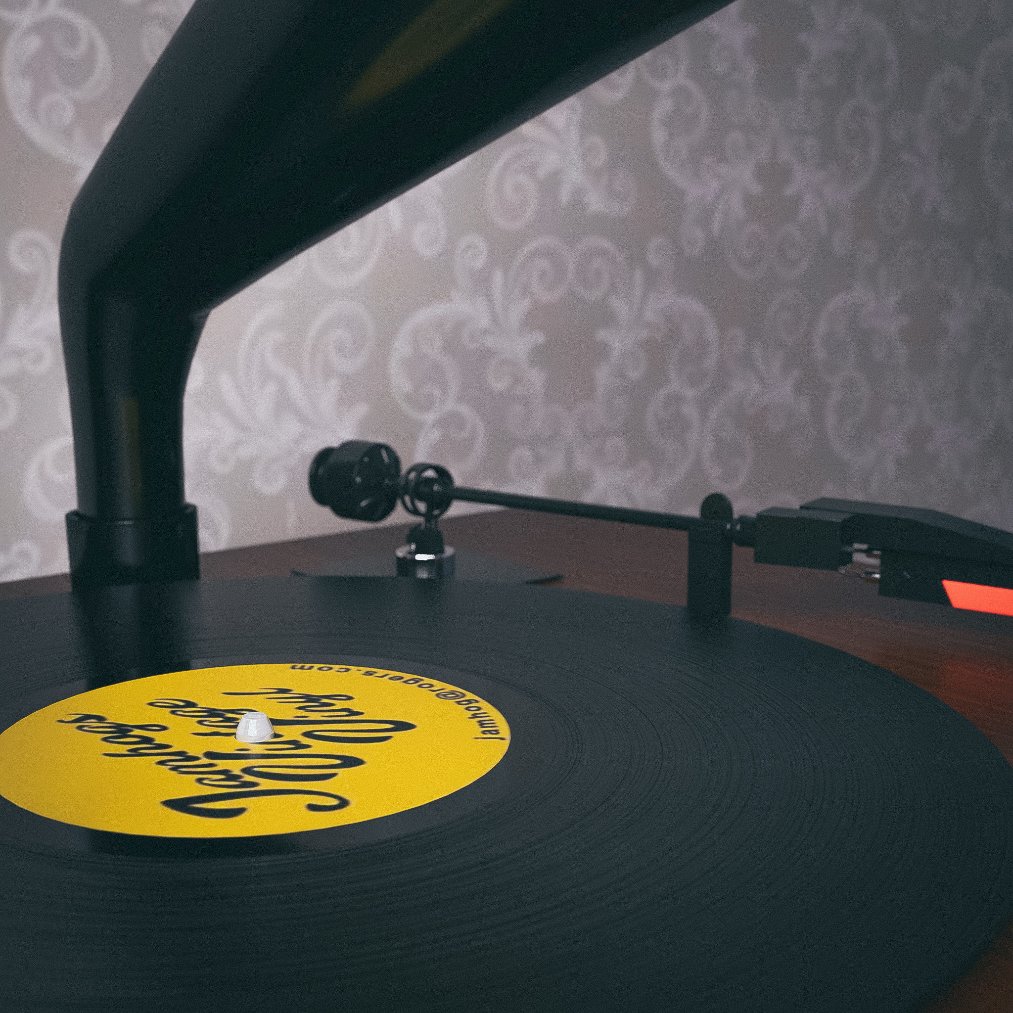 Vinyl records Record Player 3D model | CGTrader