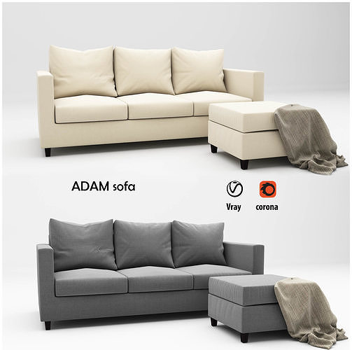 Adam sofa 3D model | CGTrader
