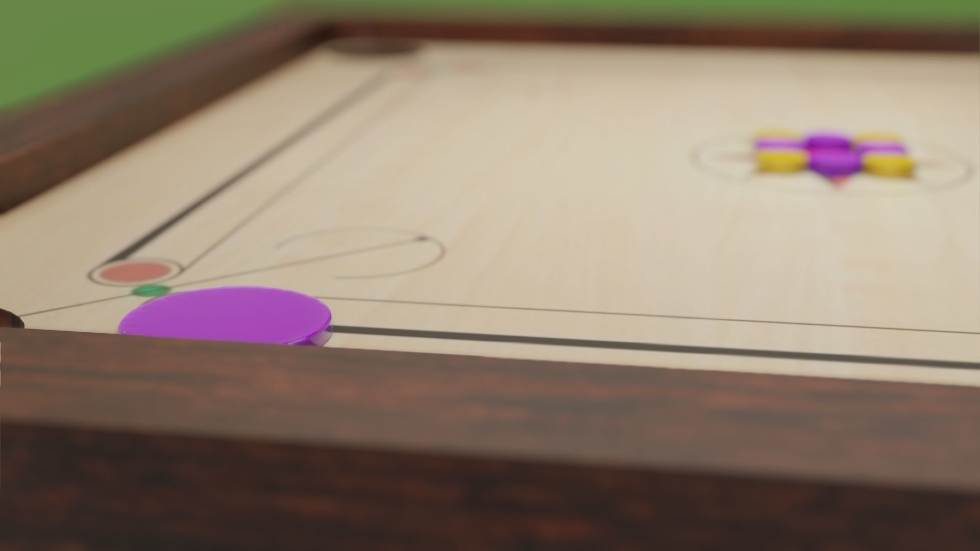 Carrom 3D with all coins and striker - Ready to Use - Animated 3D model ...
